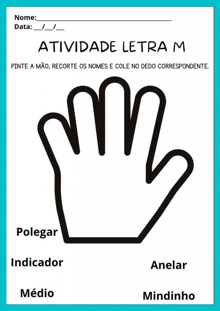 Atividades com a Letra M Maiúscula e Minúscula para Imprimir