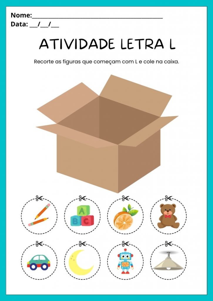 Atividades com a Letra L Maiúscula e Minúscula para Imprimir