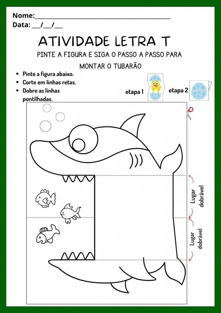 Atividades com a Letra T Maiúscula e Minúscula para Imprimir