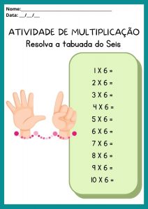 Atividades de Multiplicação para Imprimir