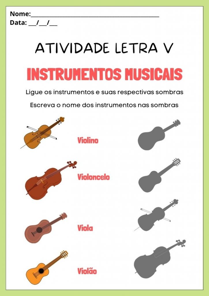 Atividades com a Letra V Maiúscula e Minúscula para Imprimir