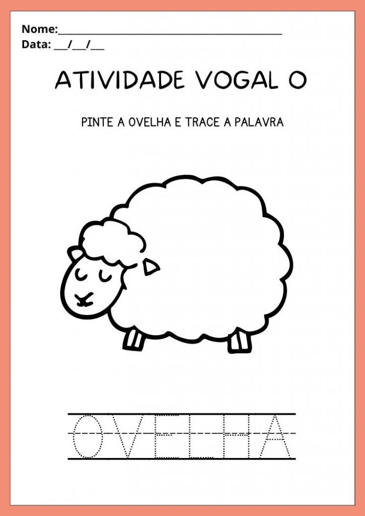 Atividades Vogal O para Imprimir