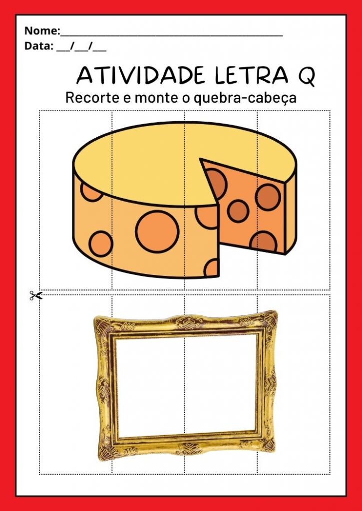Atividades com a Letra Q Maiúscula e Minúscula para Imprimir