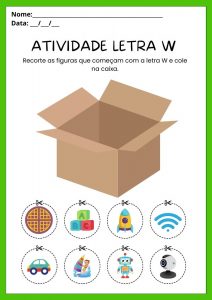 Atividades com a Letra W Maiúscula e Minúscula para Imprimir