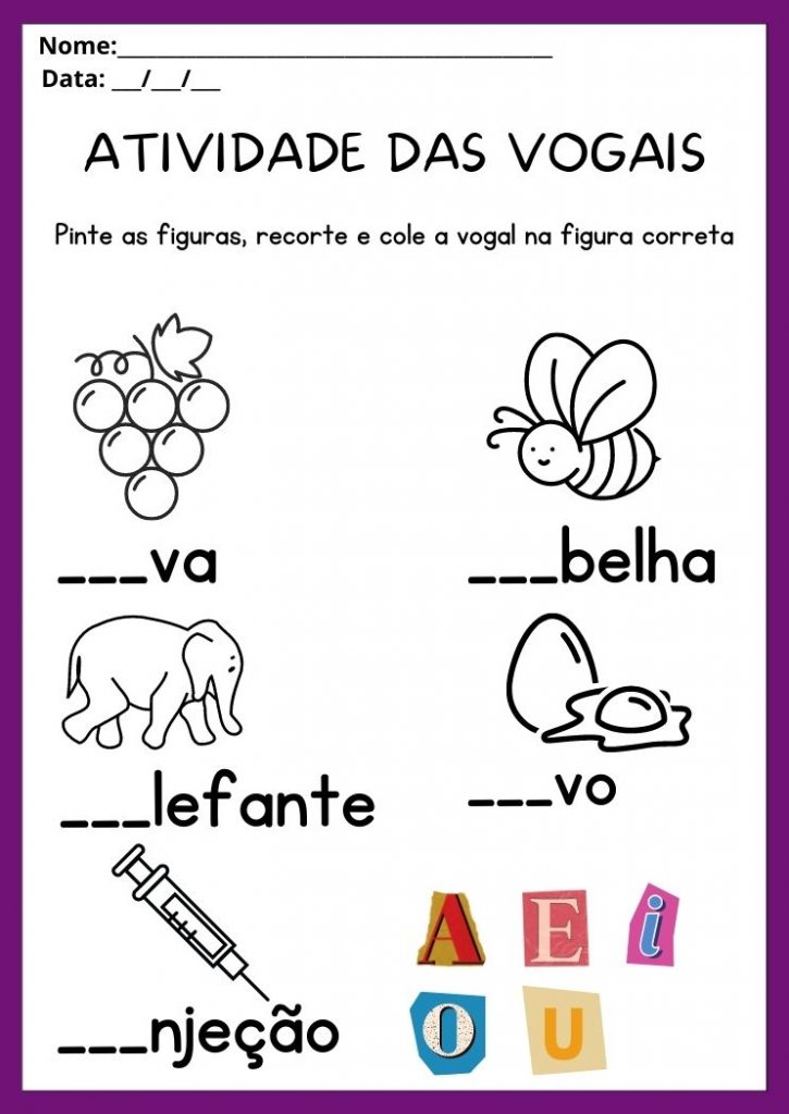 Atividades das Vogais