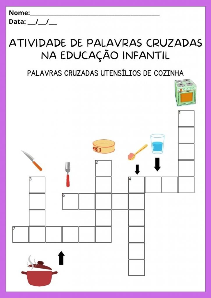 10 Atividades de Palavras Cruzadas na Educação Infantil