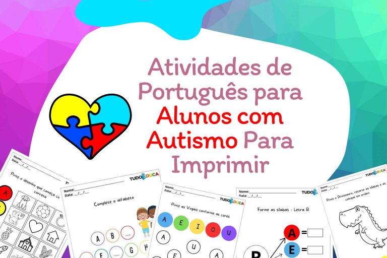 32 Atividades de Português Para Alunos com Autismo para Imprimir