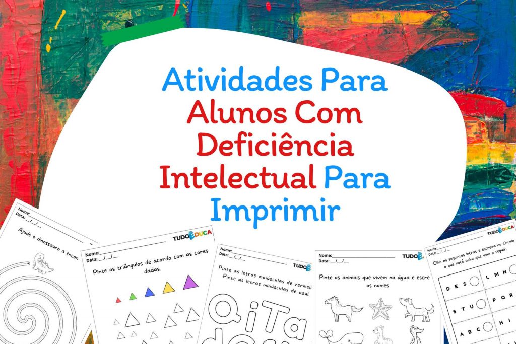 33 Atividades Para Alunos Com Deficiência Intelectual Para Imprimir