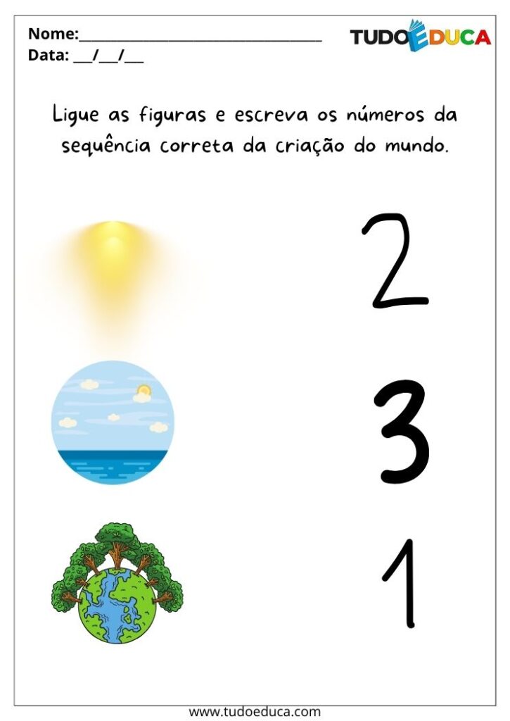 Atividades Bíblicas Sobre a Criação do Mundo