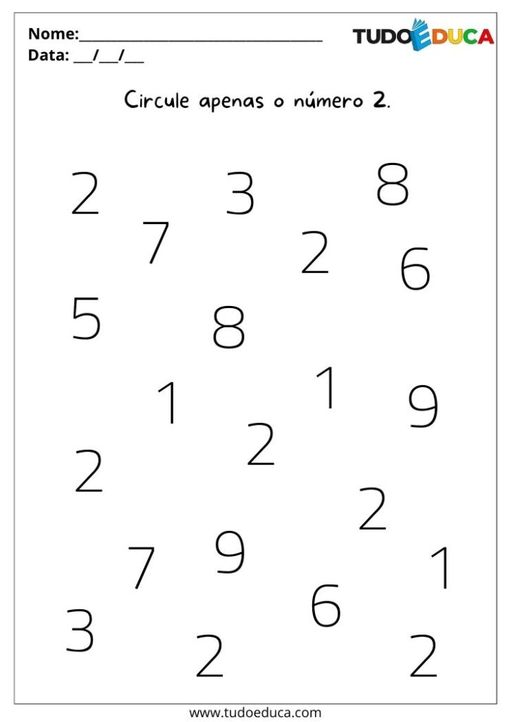 10 Atividades com números para o maternal