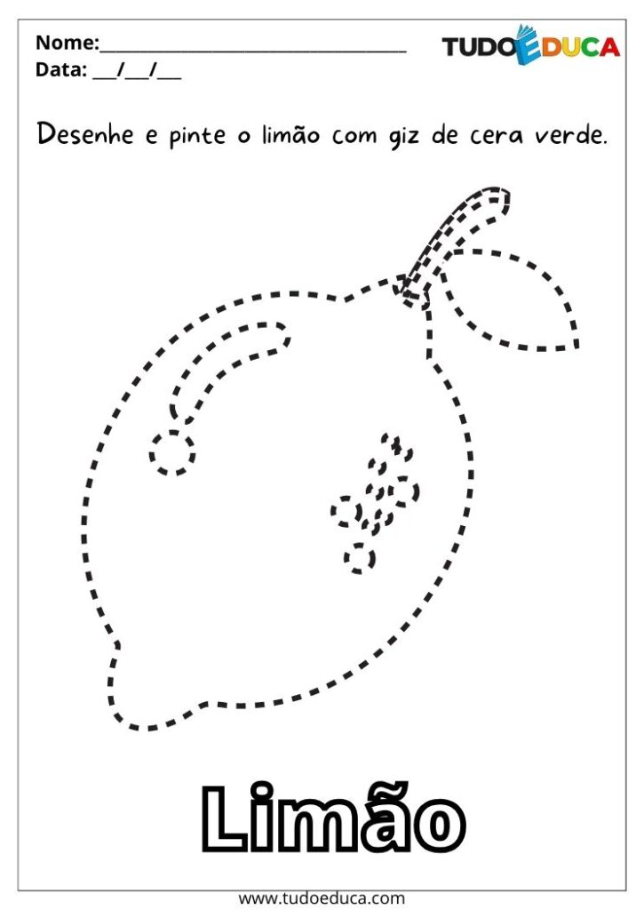 10 Atividades para Maternal com Frutas para Colorir