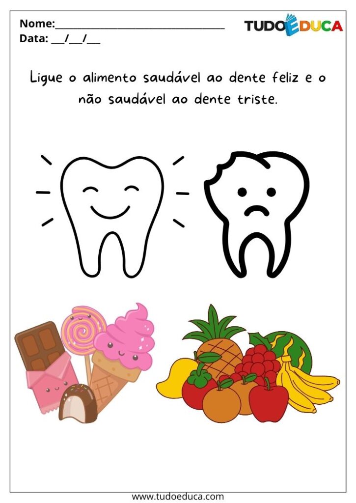 10 Atividades sobre Alimentação Saudável para o Maternal