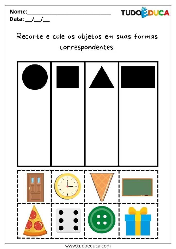 10 Atividades com Formas Geométricas para Educação Infantil para Imprimir