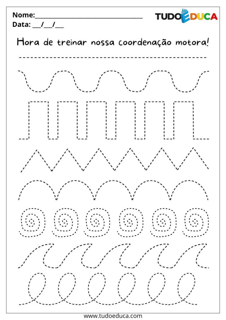10 Atividades para o Maternal de Coordenação Motora