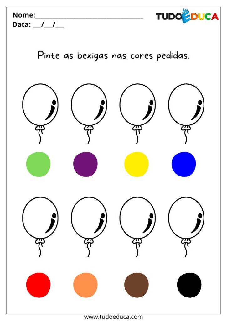 11 Atividades com as Cores para o Maternal