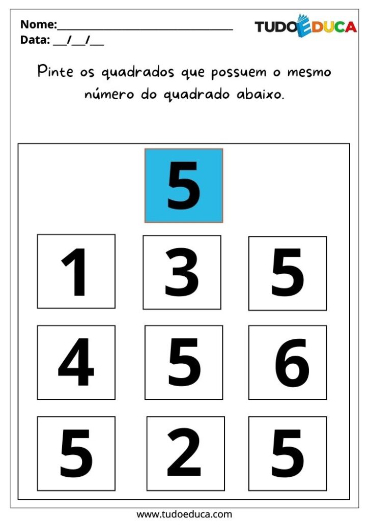 10 Atividades de Maternal 2 para Imprimir