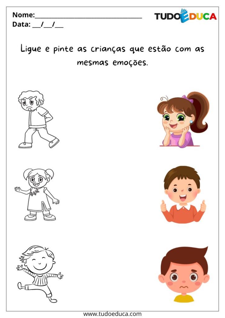 10 Atividades sobre sentimentos para a educação infantil