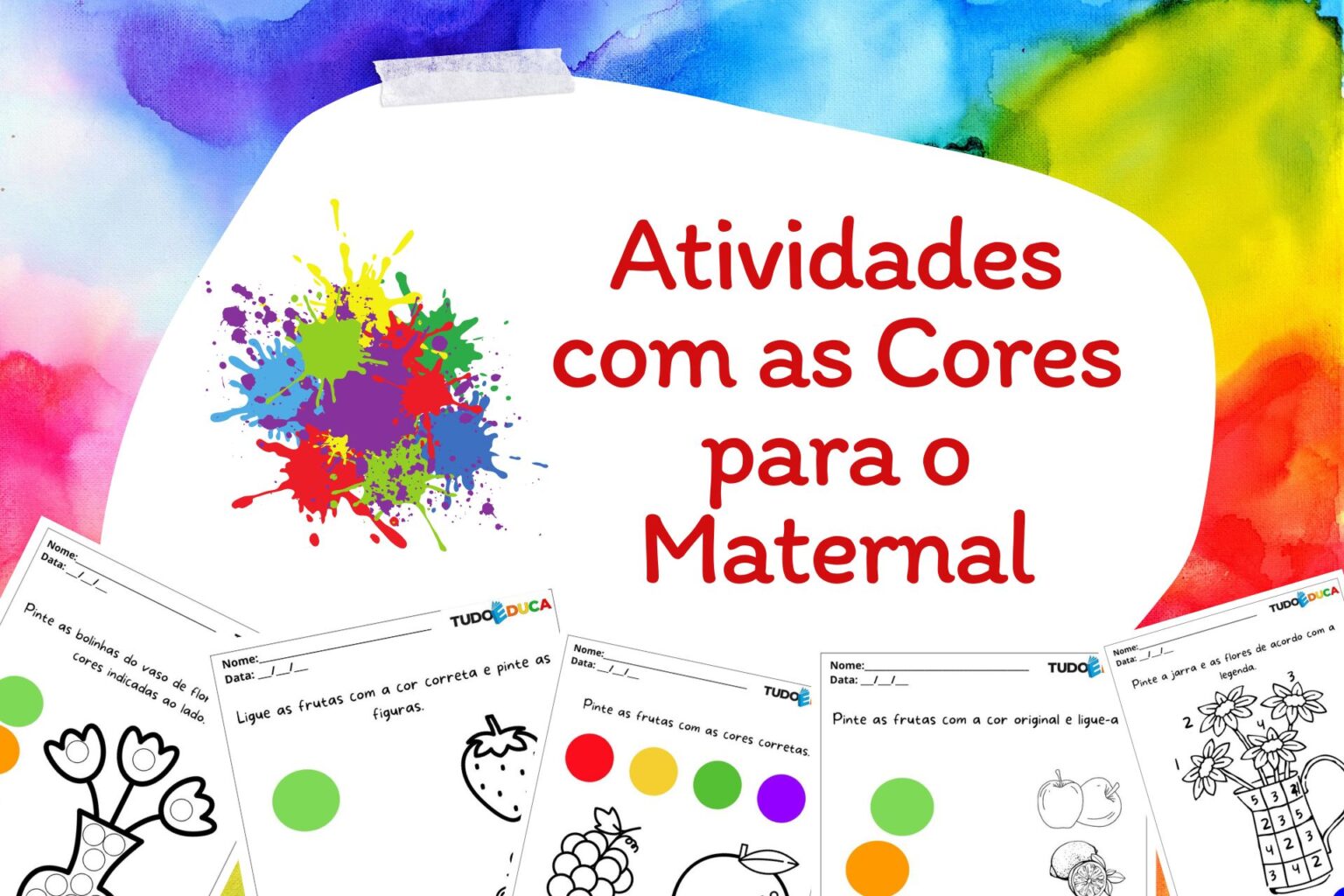11 Atividades com as Cores para o Maternal
