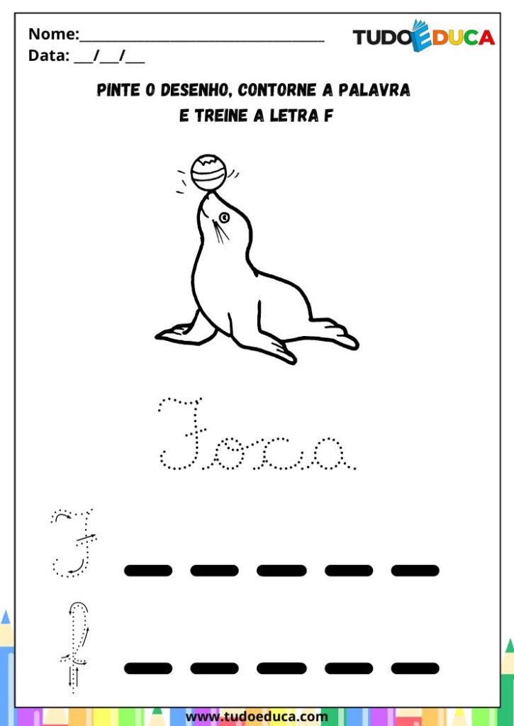 10 Atividades com a Letra F Cursiva para a Alfabetização