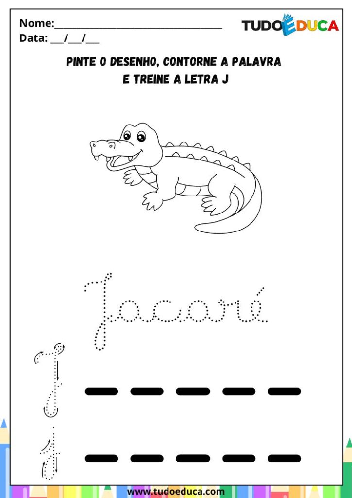 10 Atividades com a Letra J Cursiva para a Alfabetização