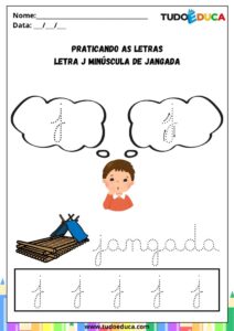 10 Atividades com a Letra J Cursiva para a Alfabetização