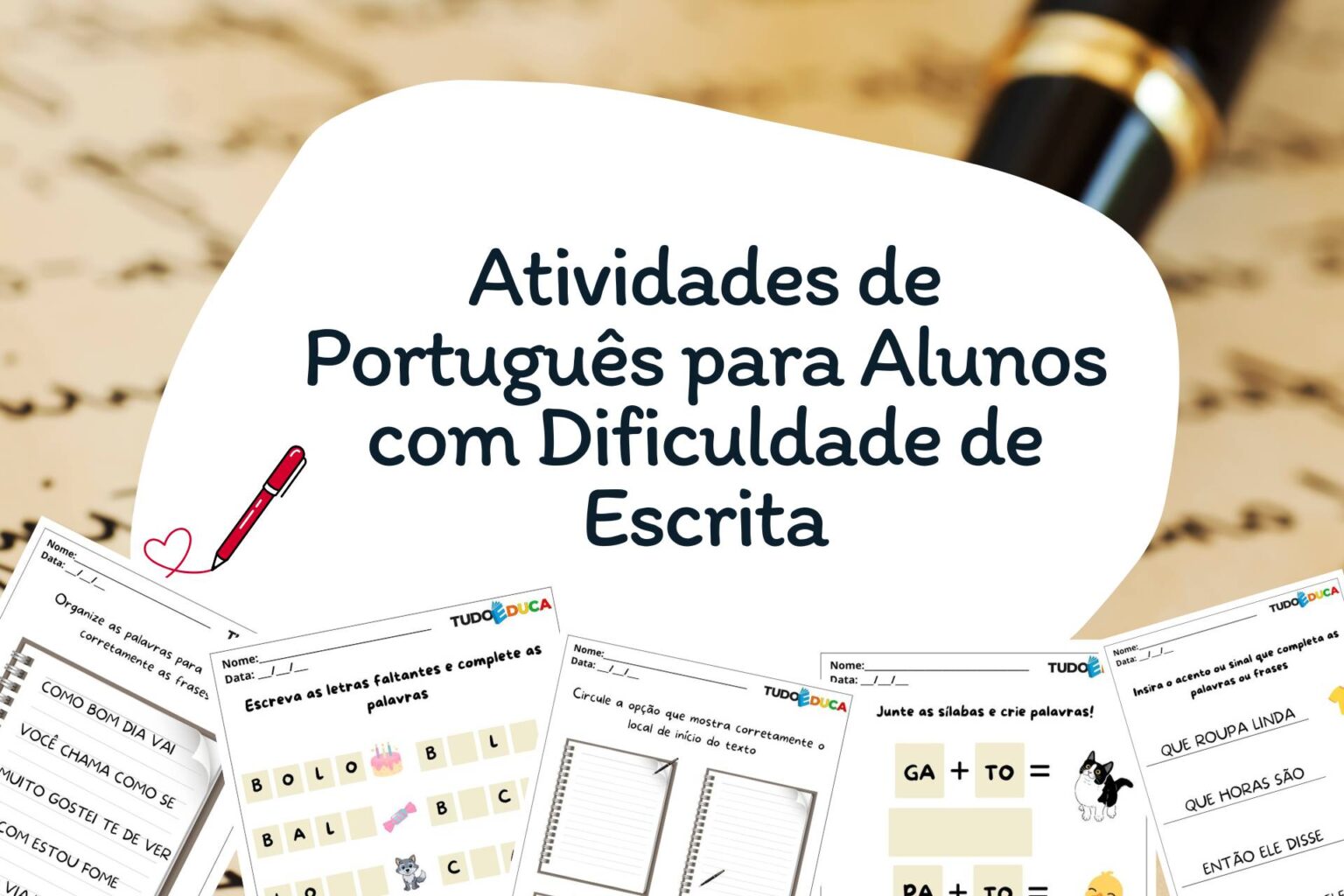 10 Atividades com Letras Cursivas para Escrever