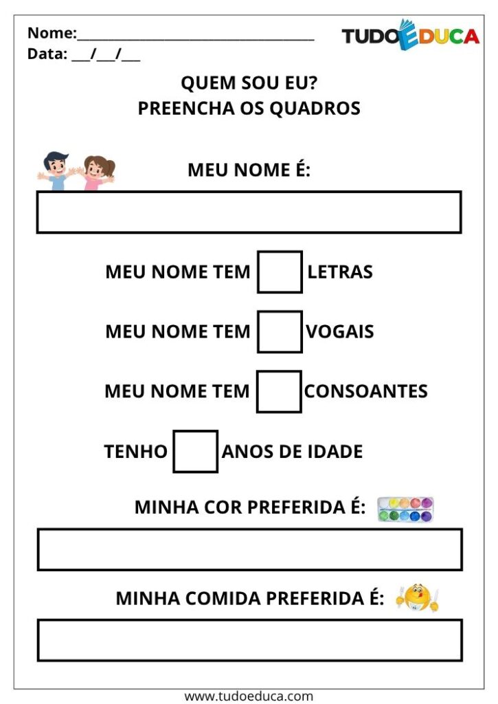 4 Atividades com Nomes Próprios